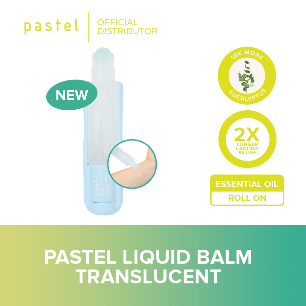 Pastel Liquid Balm Translucent (3ml) [Roll On, Menthol, Relieves ...