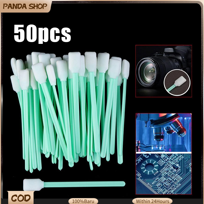 50pcs Sponge Head Cleaning Swabs Foam Tipped Swab Stick For All Large ...