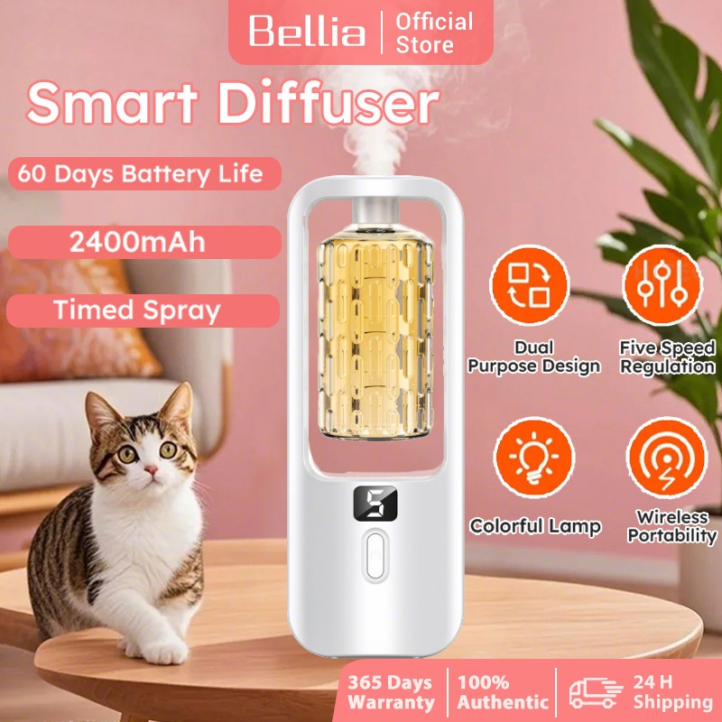 Digital display Rechargeable Fragrance Machine Automatic Aroma Diffuser ...