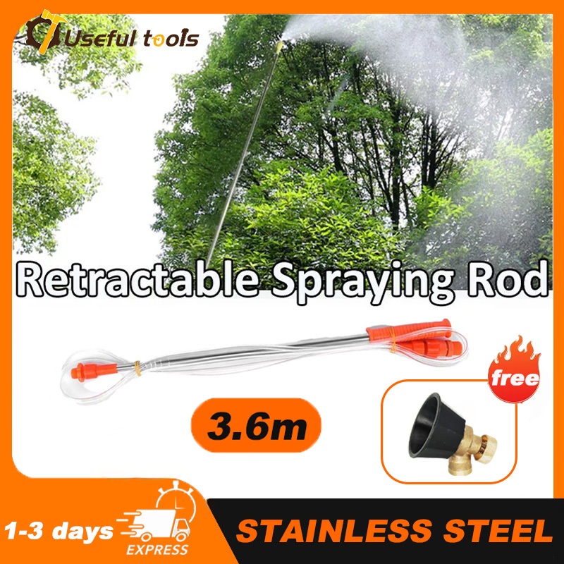 2.6m 3.6m Sprayer Rod Handle Sprayer Agriculture Retractable Adjustable ...