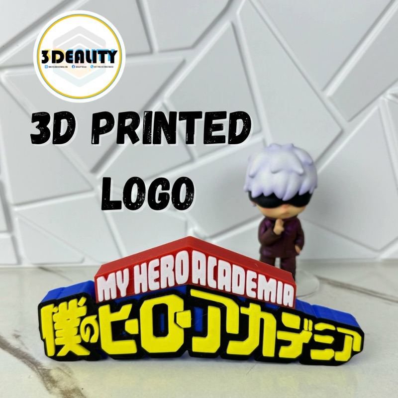 3D Printed Logo MY HERO ACADEMIA for Action Figure Display | Shopee ...