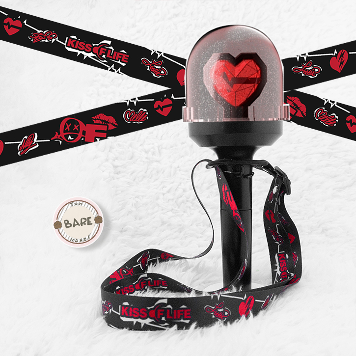 Kiss of Life [BLACK] Light Stick Strap Kissy KIOF [NO LIGHTSTICK] by ...