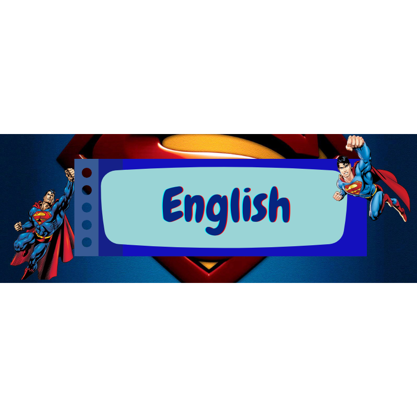 Superman Notebook Label Sticker Matatag Curriculum For Grade 1 to 10 ...