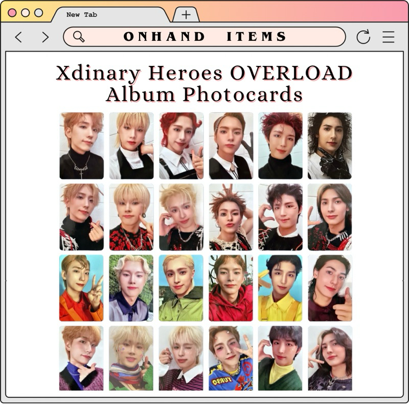Xdinary Heroes Overload Album Photocards (Read Description) | Shopee ...