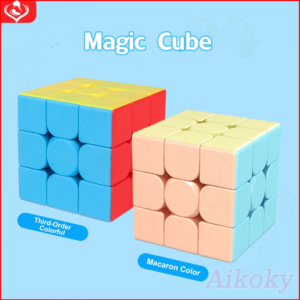 【COD】3x3 Magic Cube Korea Hot Macaron Toy Cube Macaron Color Game ...