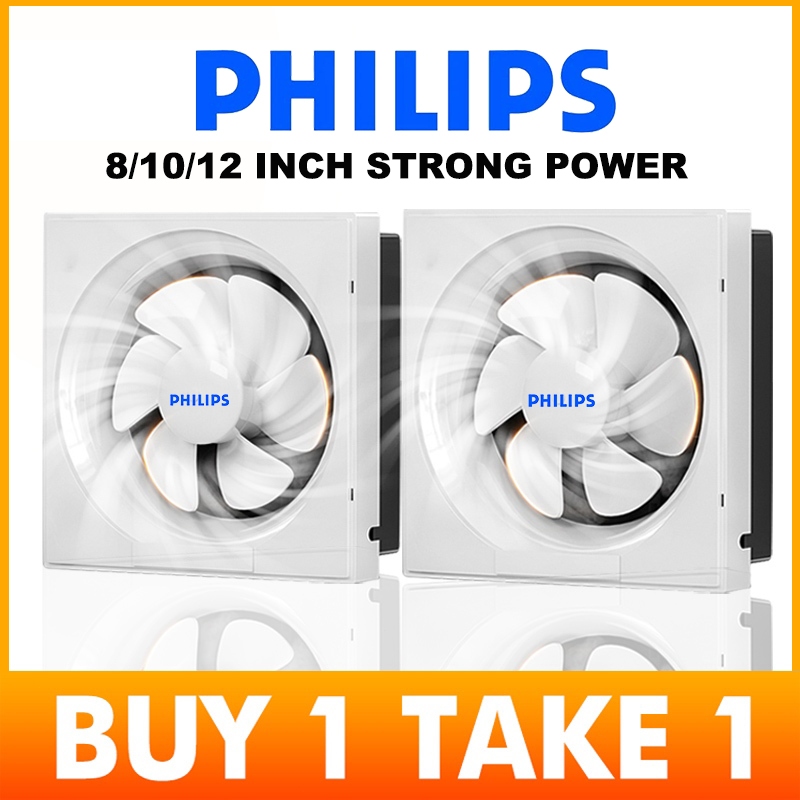 【BUY 1 TAKE 1】PHILIPS Strong Exhaust Fan Ceiling Standard Wall Mounted ...