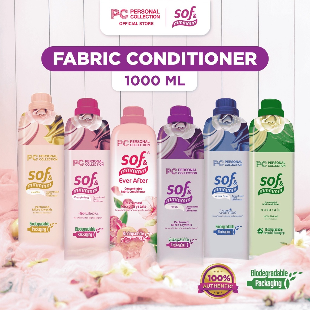 Sof & mmmmm Concentrated Laundry Fabric Conditioner Eternity 1000ml ...