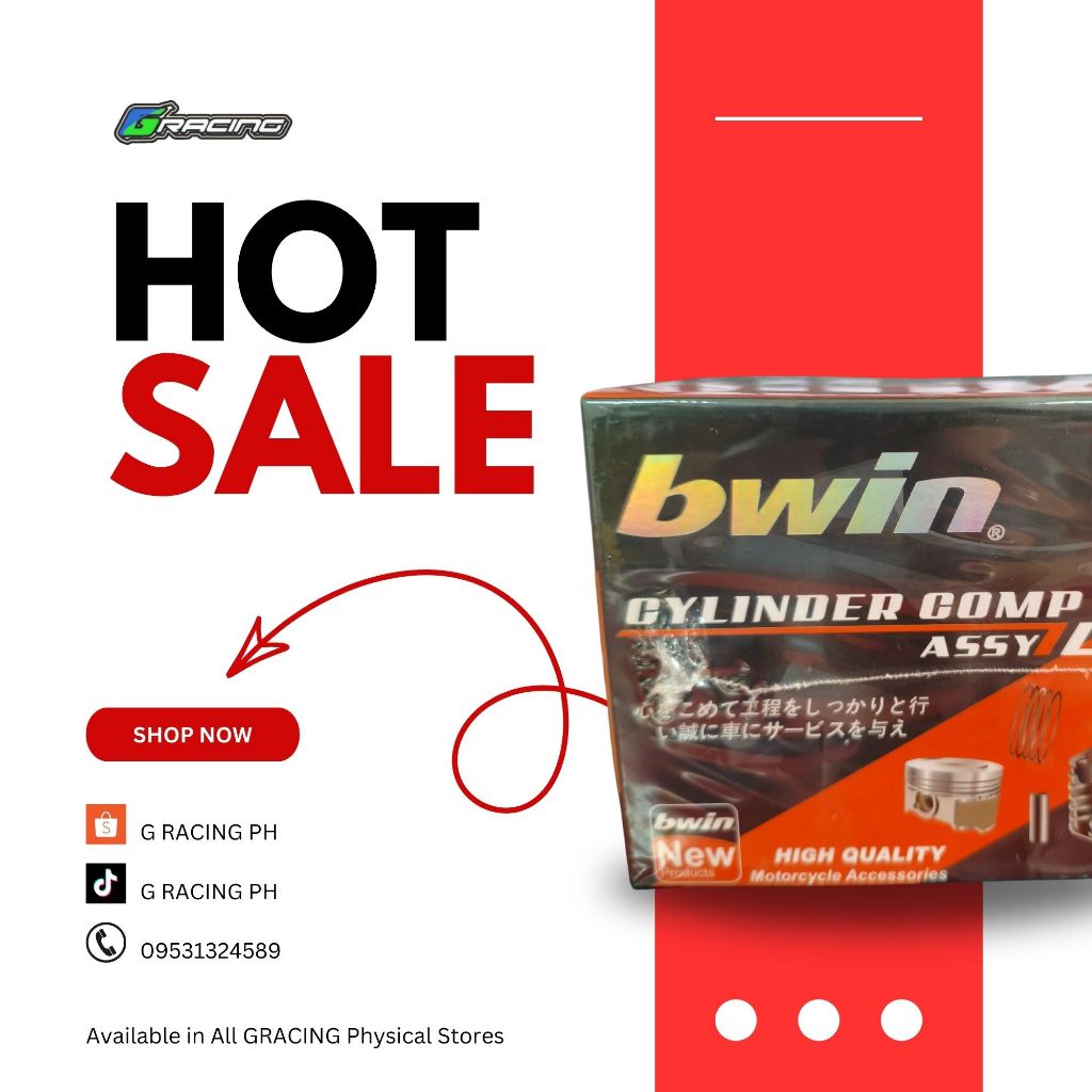 BWIN BLOCK ASSY FOR MIO , MIO M3 59MM STEELBORE (GRACINGPH) | Shopee ...