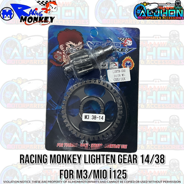 RACING MONKEY LIGHTEN GEAR 14/38 FOR M3/MIO İ125 | Shopee Philippines