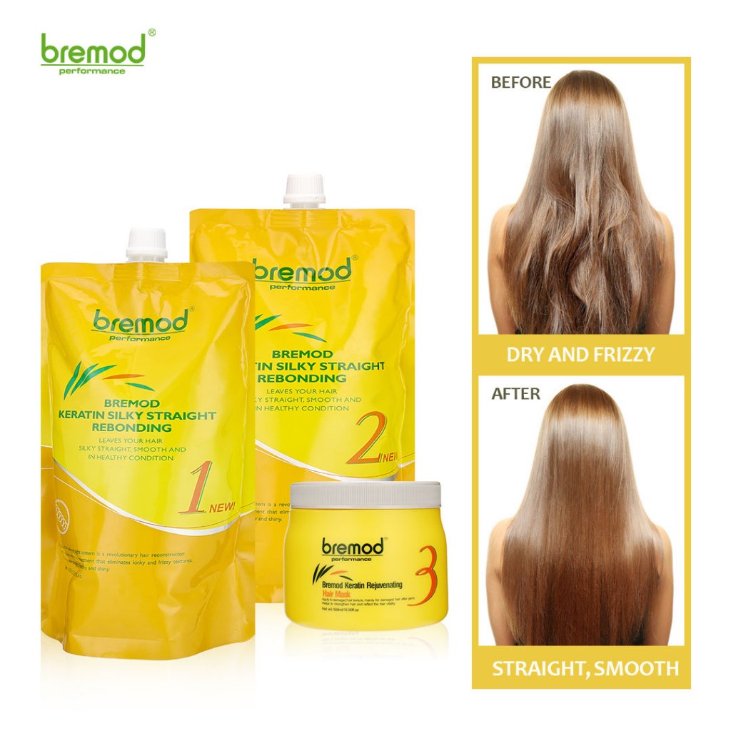 Bremod Keratin Rebonding Set with Hair Mask | Shopee Philippines