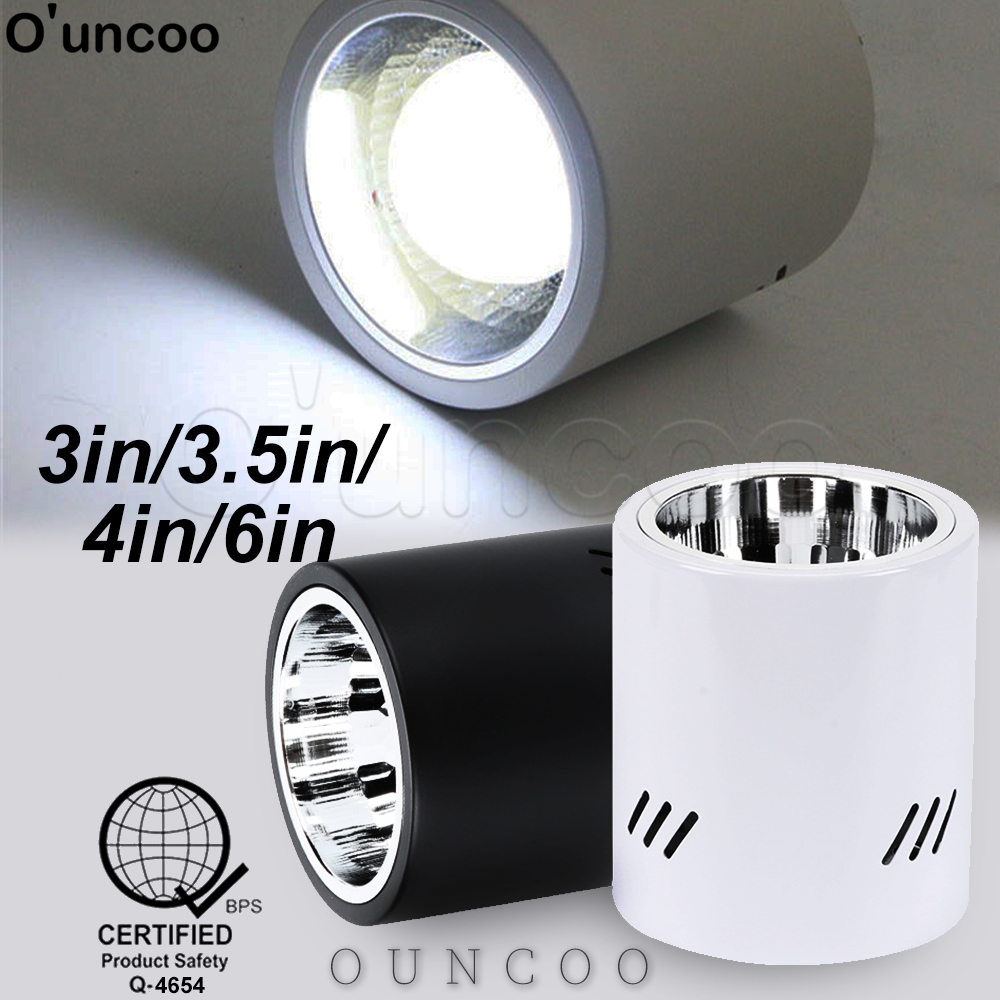 O'uncoo Downlight Surface Mounted Pin Light For Ceiling Black/White E27 ...
