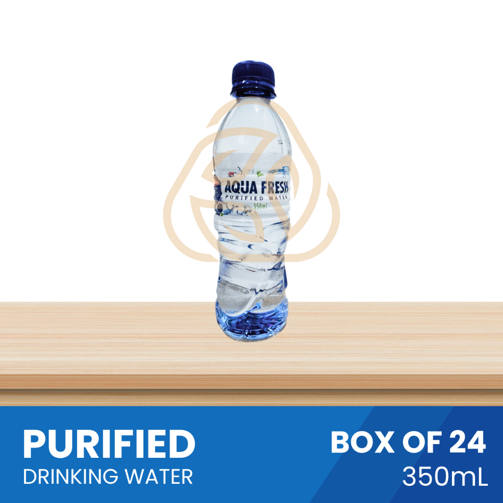 Aqua Fresh Purified Drinking Water 350ML (24 Bottles) | Shopee Philippines