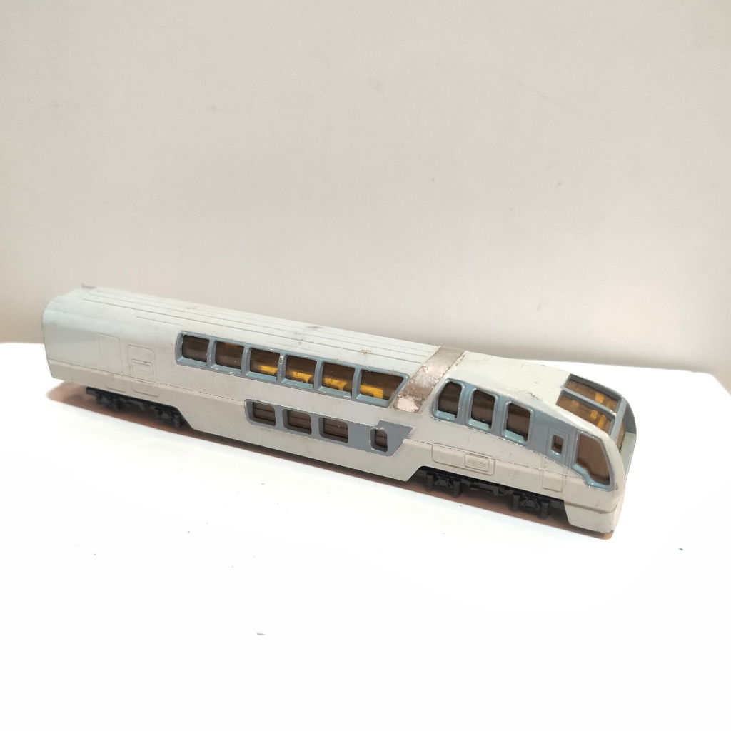 Double-Decker Panorama Express Toy Train – Classic Silver Edition ...