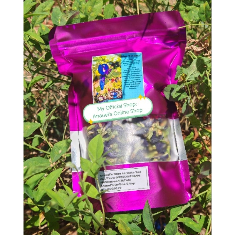 100% Natural Sun Dried Blue ternate flowers 50g | Shopee Philippines