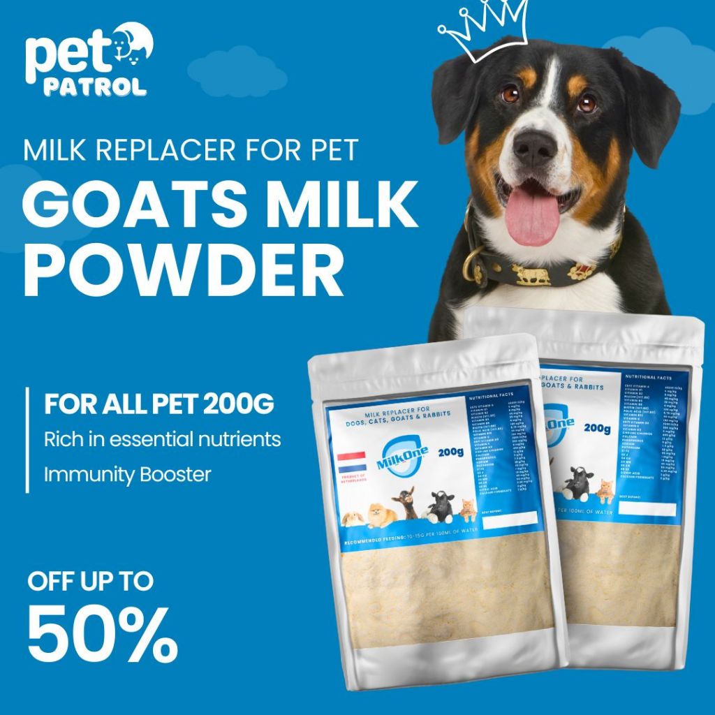 Milk One Goat's Milk Replacer Milkone 200g for All Pets Dogs and Cats ...