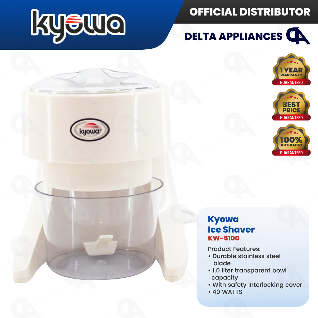 Kyowa Electric Ice Shaver Stainless Blade Original w/ 1 Year Warranty ...