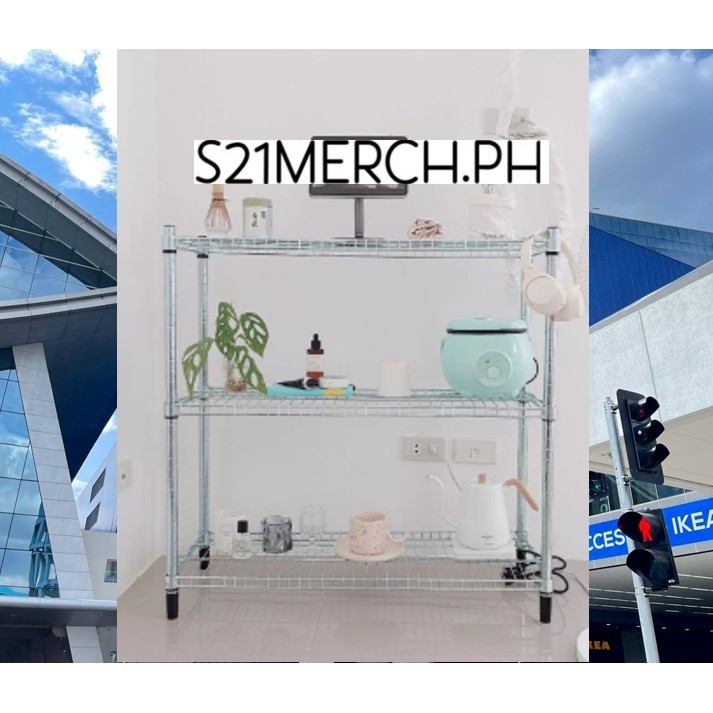 S21 Authentic OMAR Shelf unit, Galvanized | Shopee Philippines