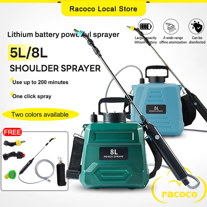 Electric Sprayer 5L/8L Portable Rechargeable Sprayer Agricultural ...
