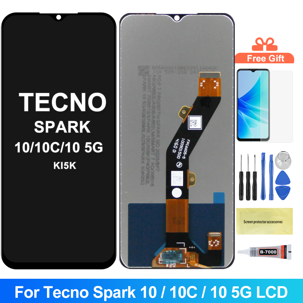 LCD Screen For Tecno Spark 10 / Spark 10C / Spark 10 5G KI5k LCD ...