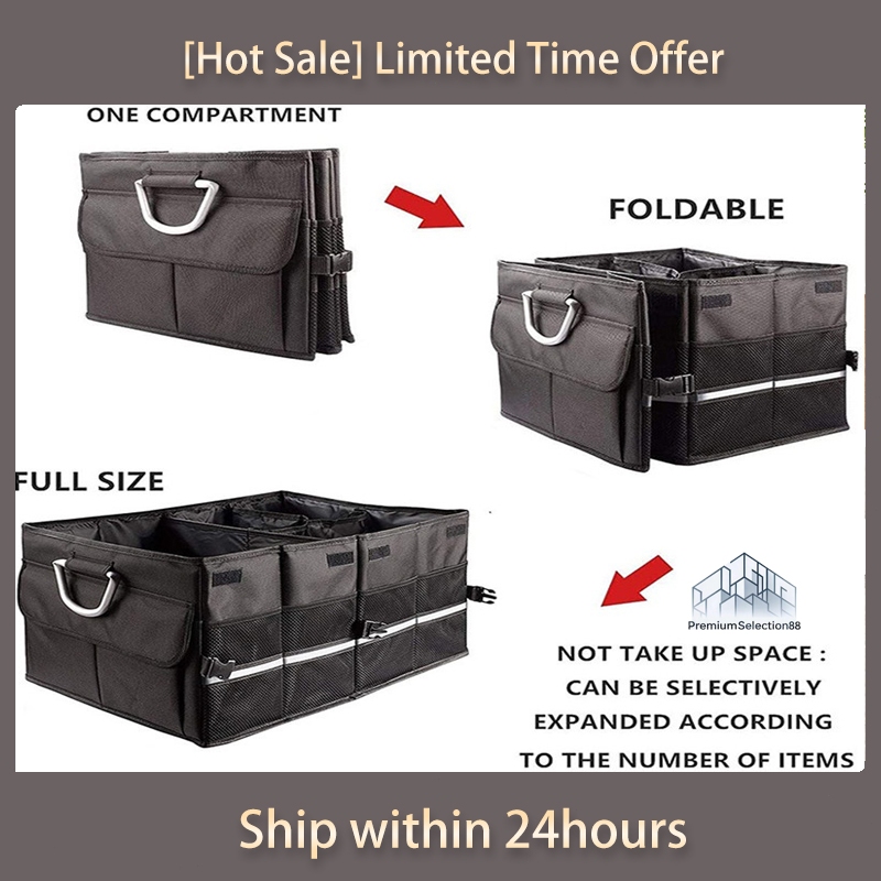 SUV car trunk storage box, van trunk storage box, large capacity car ...
