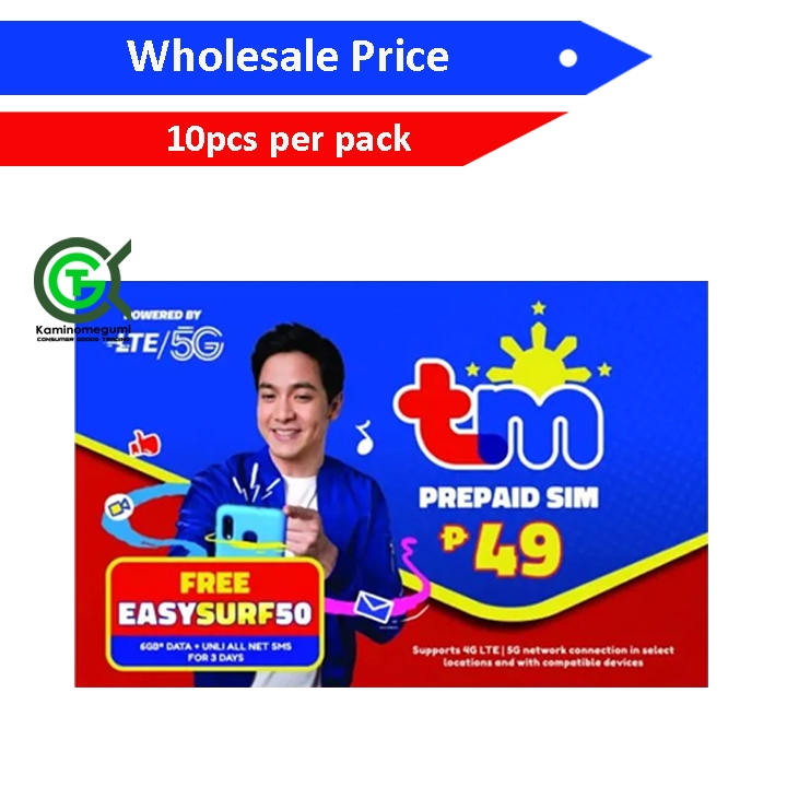 TOUCH MOBILE (TM) SIMCARD 5G WHOLESALE PRICE @10pcs per pack @P49 PER ...