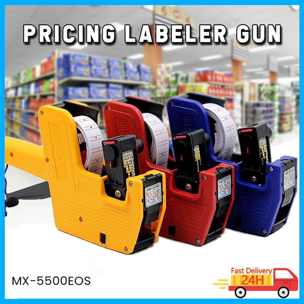 8 Digits Price Tag Gun Crown Price Labeller With Labels Tag Paper ...