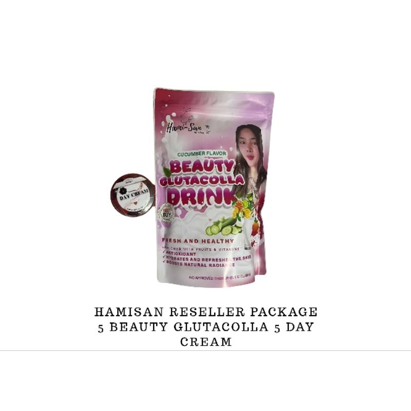 HAMISAN RESELLER PACKAGE 5 DAY CREAM 5 GLUTACOLLA | Shopee Philippines