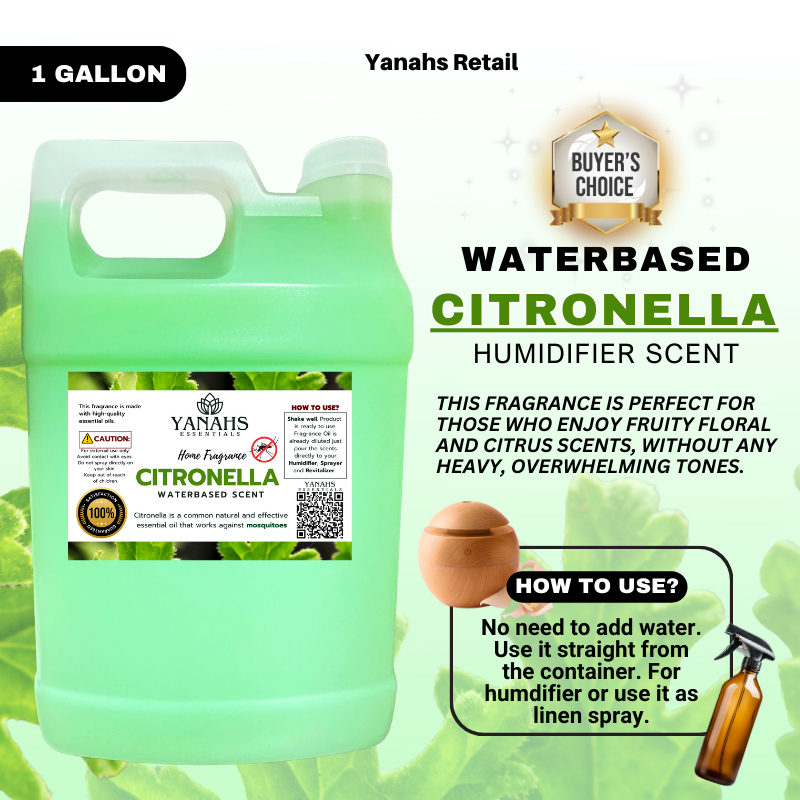Citronella 1 Gallon Water-based Scent for Humidifier, Air Freshener ...