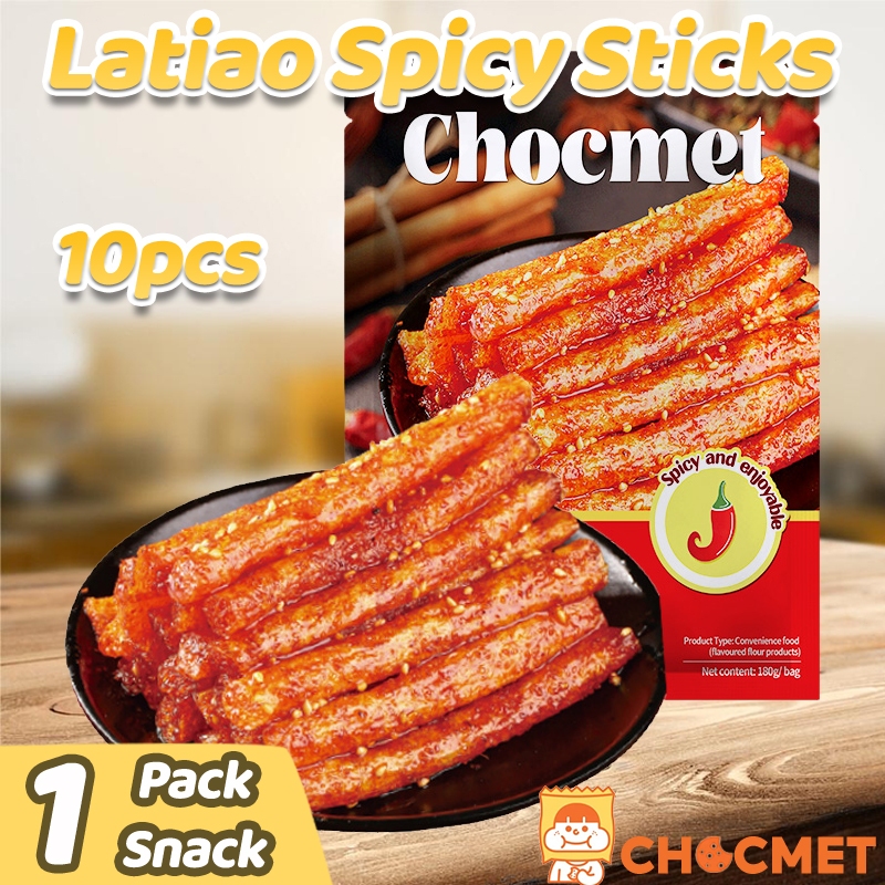 CHOCMET Latiao Spicy Sticks Big Roll 180g Spicy Strips Vegan Food ...