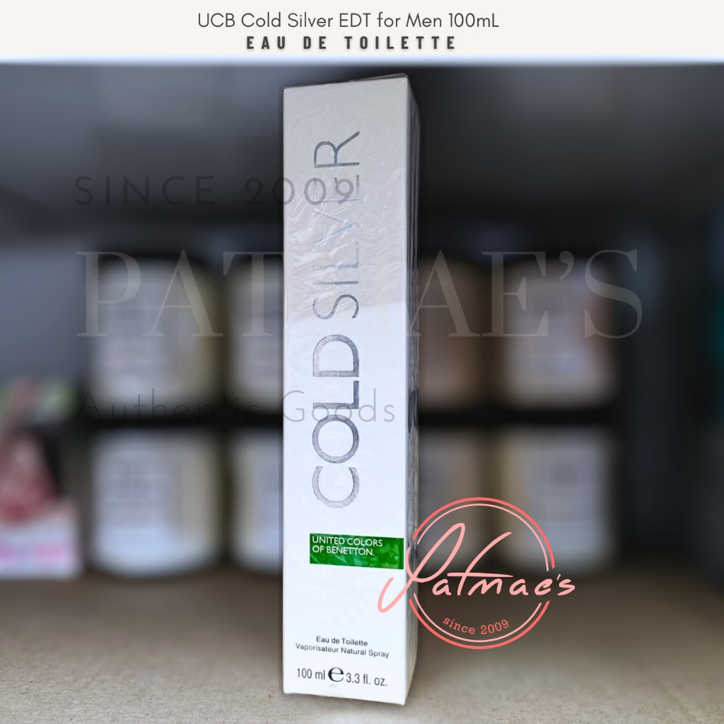 UCB Benetton Cold Silver EDT Perfume for Men 100mL | Shopee Philippines