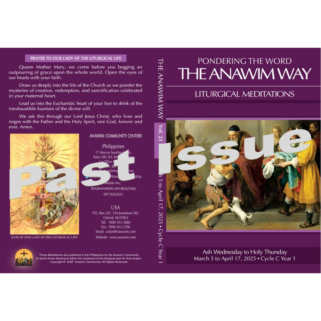 Anawim Way 2025 Vol. 21.3 Ash Wednesday to Holy Thursday (March 5 to ...