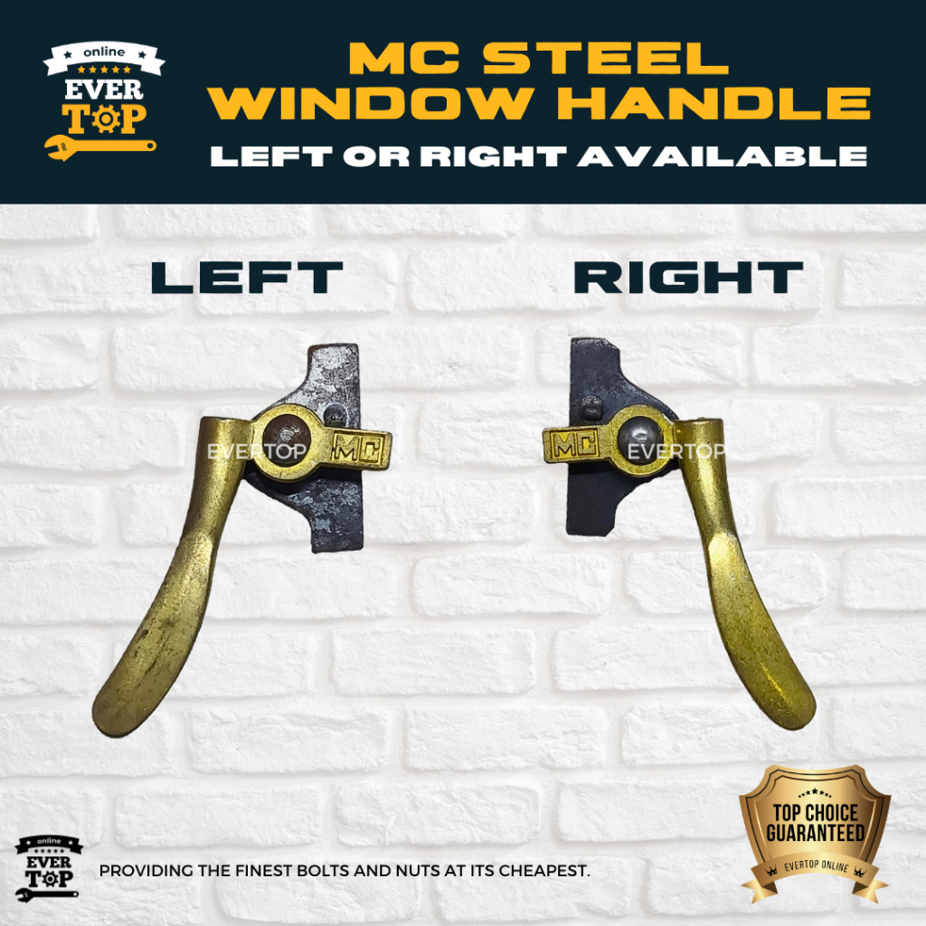 Steel Window Handle MC Left or Right Handle sold per pc and pair ...