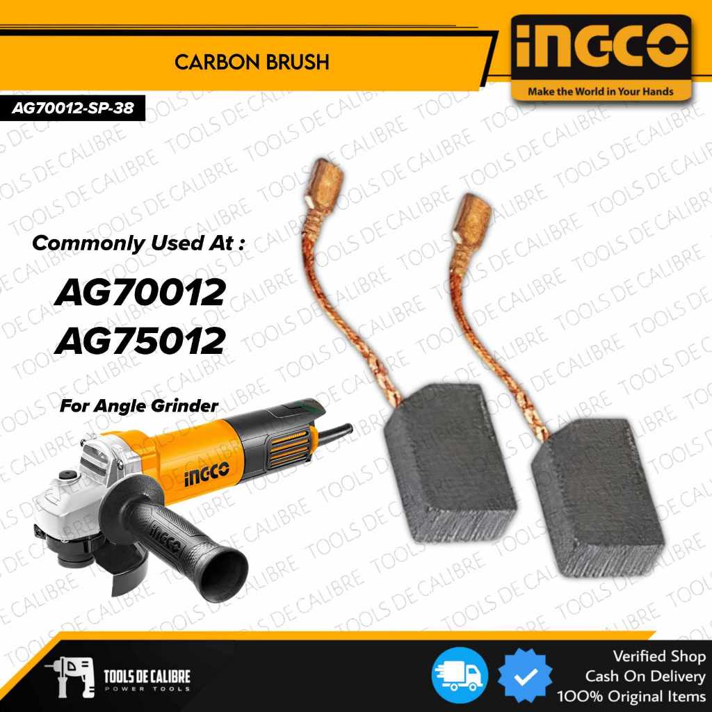 INGCO Carbon Brush For Angle Grinder AG70012-SP-38 | Shopee Philippines