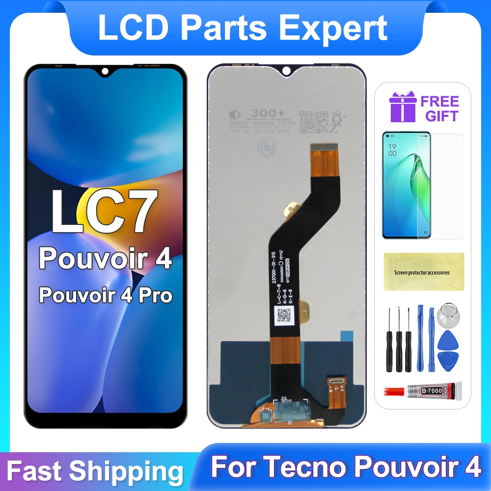 LCD For Tecno Pouvoir 4 / Pouvoir 4 Pro LC7 LC7S LC8 LCD Display Touch ...