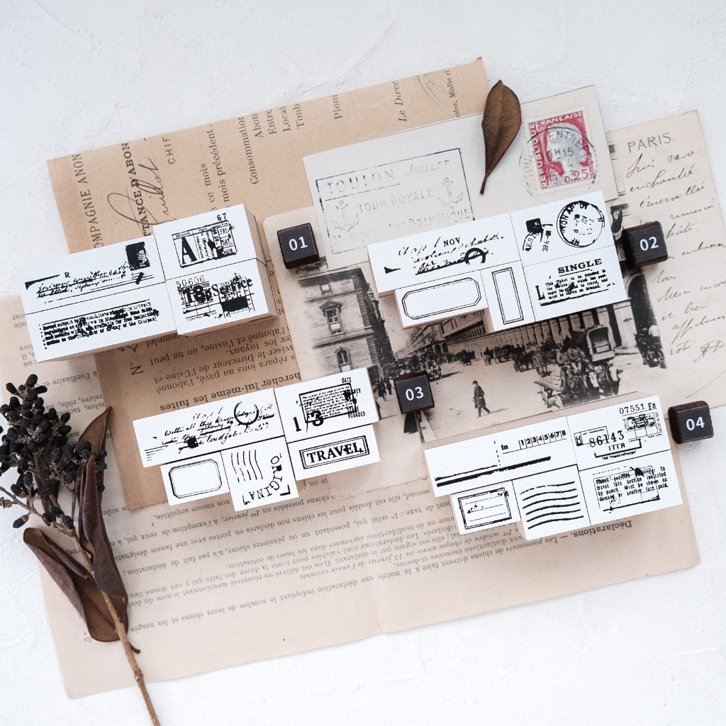 Stationery Instinct - Frame Stamp Set (4 designs) | Shopee Philippines