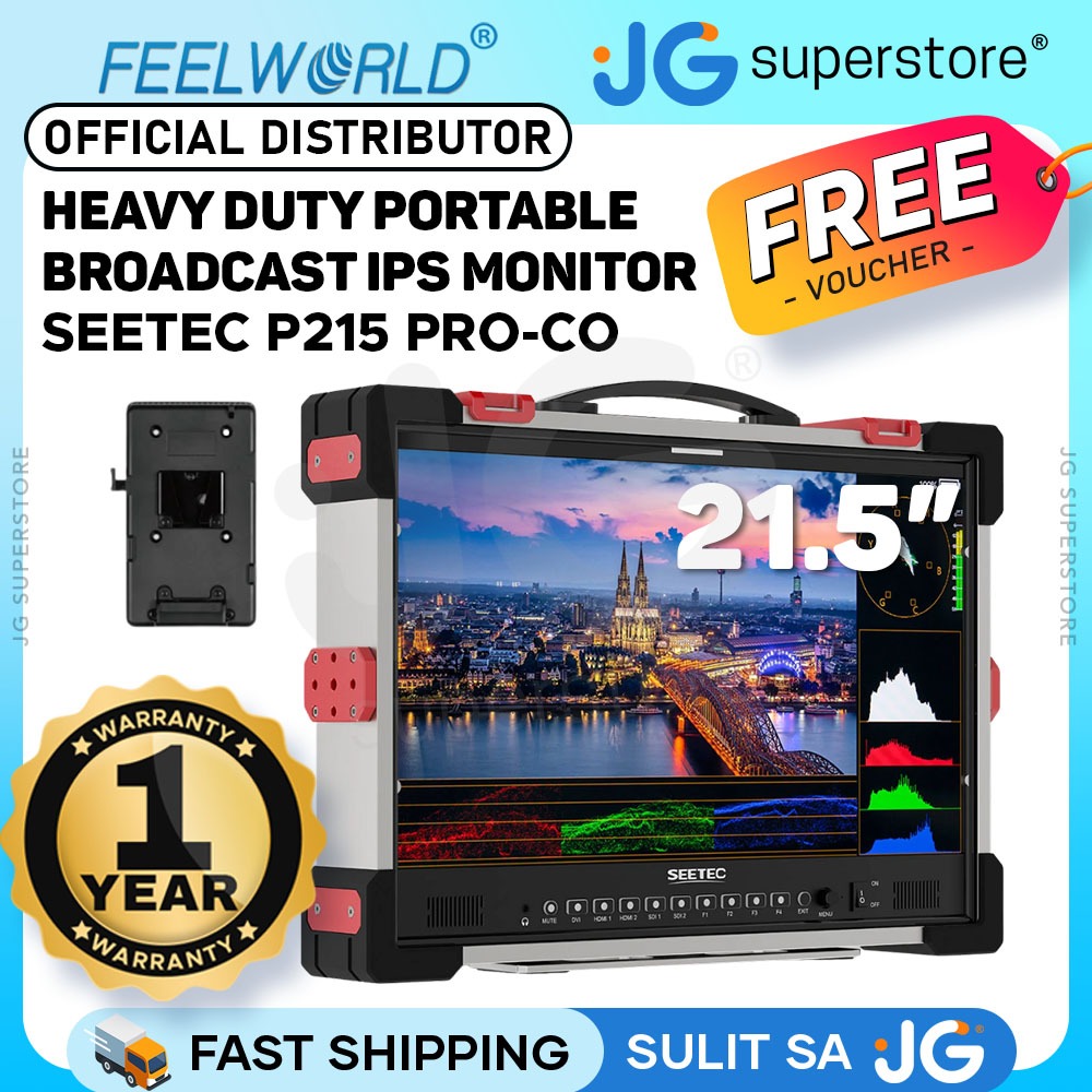 FEELWORLD SEETEC P215 PRO-CO (21.5") 1000nit IPS Heavy Duty Broadcast ...
