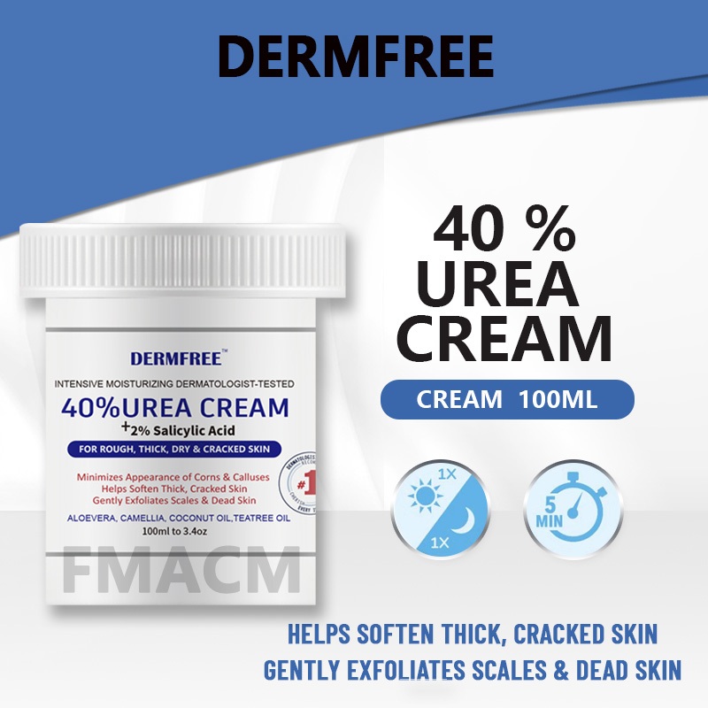 DERMFREE 40% Urea Cream Psoriasis Cream Dermatiti Anti Fungal Relieves ...