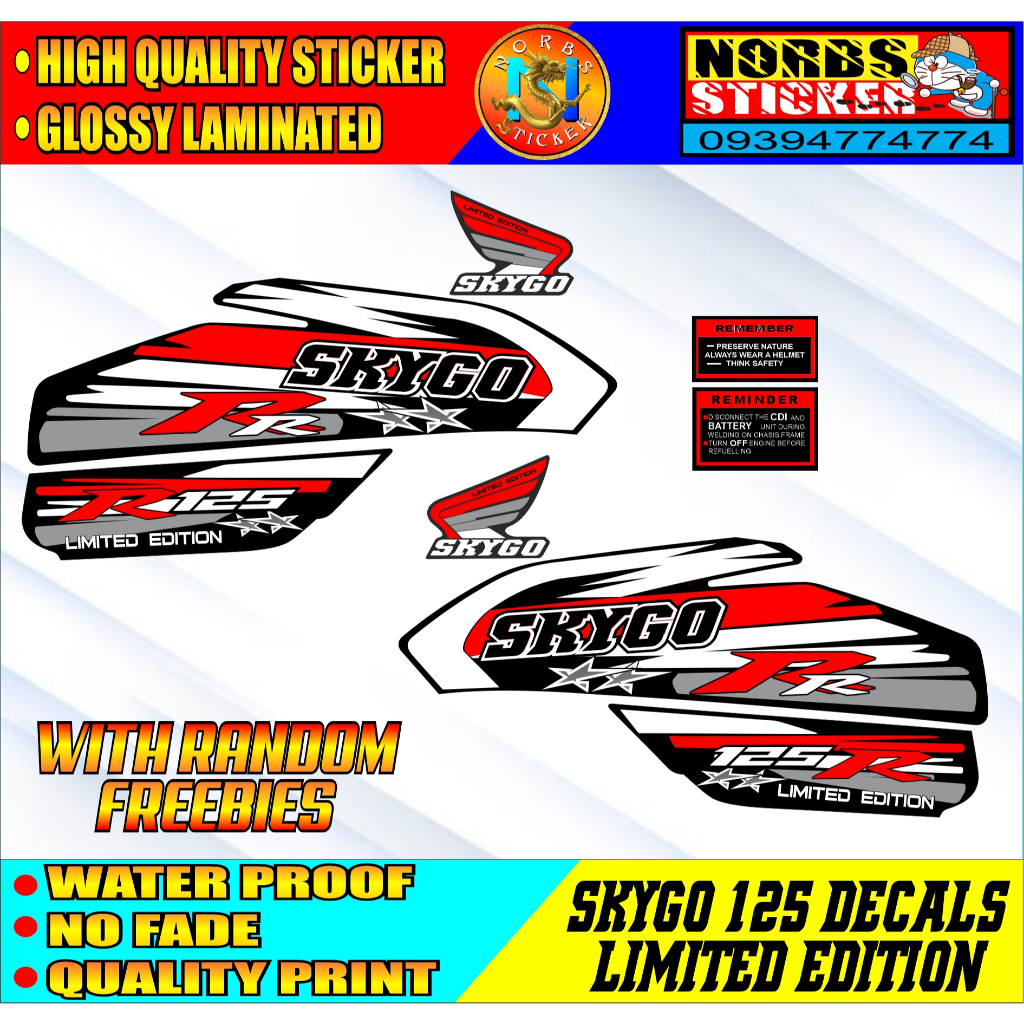 SKYGO 125 LIMITED EDITION DECALS | Shopee Philippines