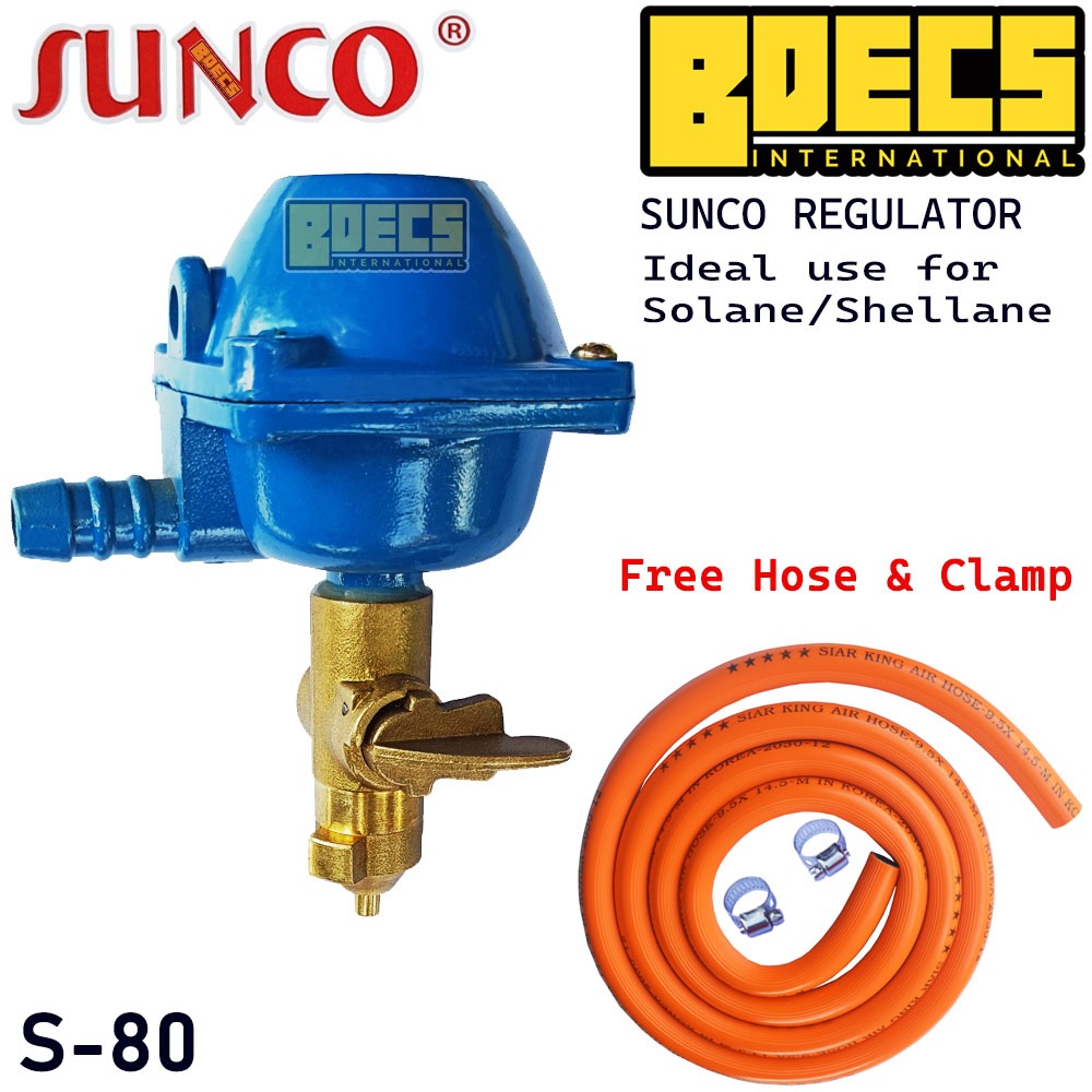 SUNCO / MAXCO LPG Regulator For Shellane & Solane S-80 Heavy Duty with ...