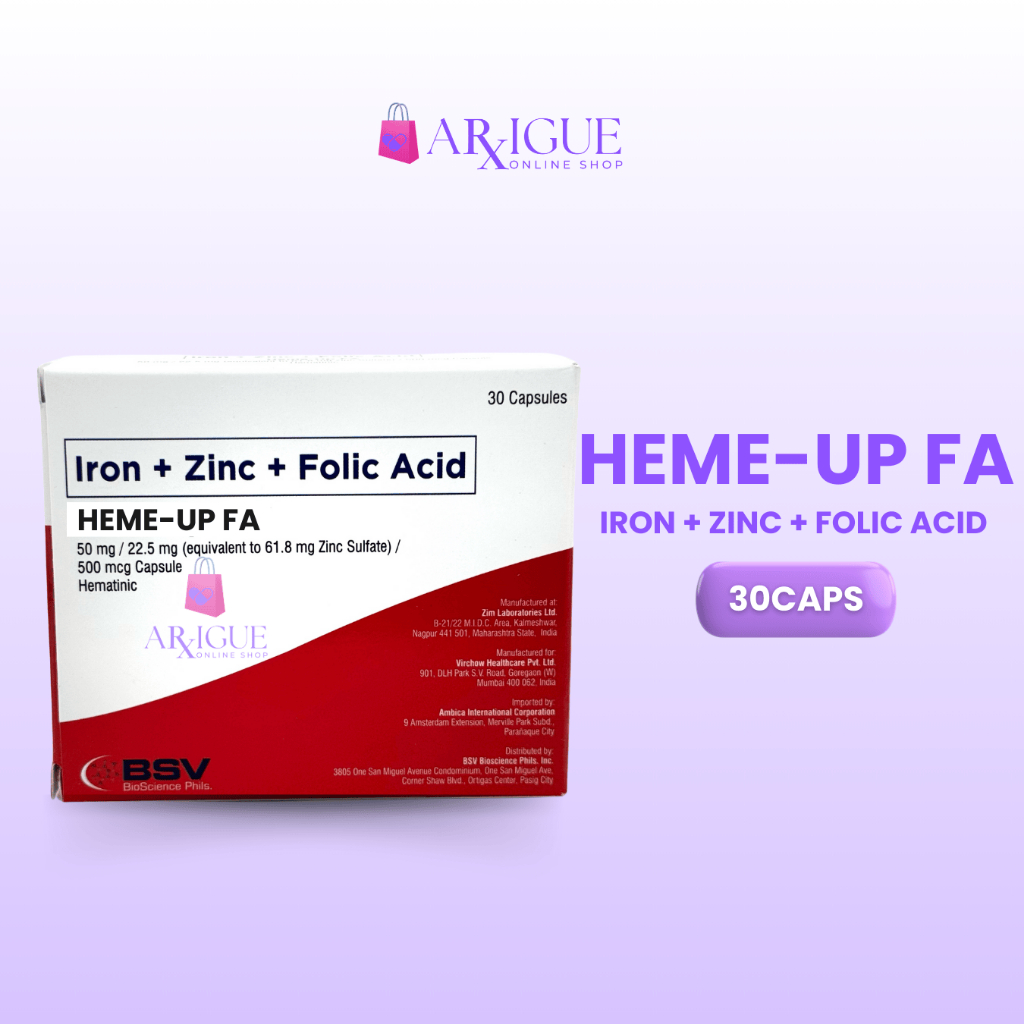 HEME-UP FA - 30 Capsules per box | Shopee Philippines