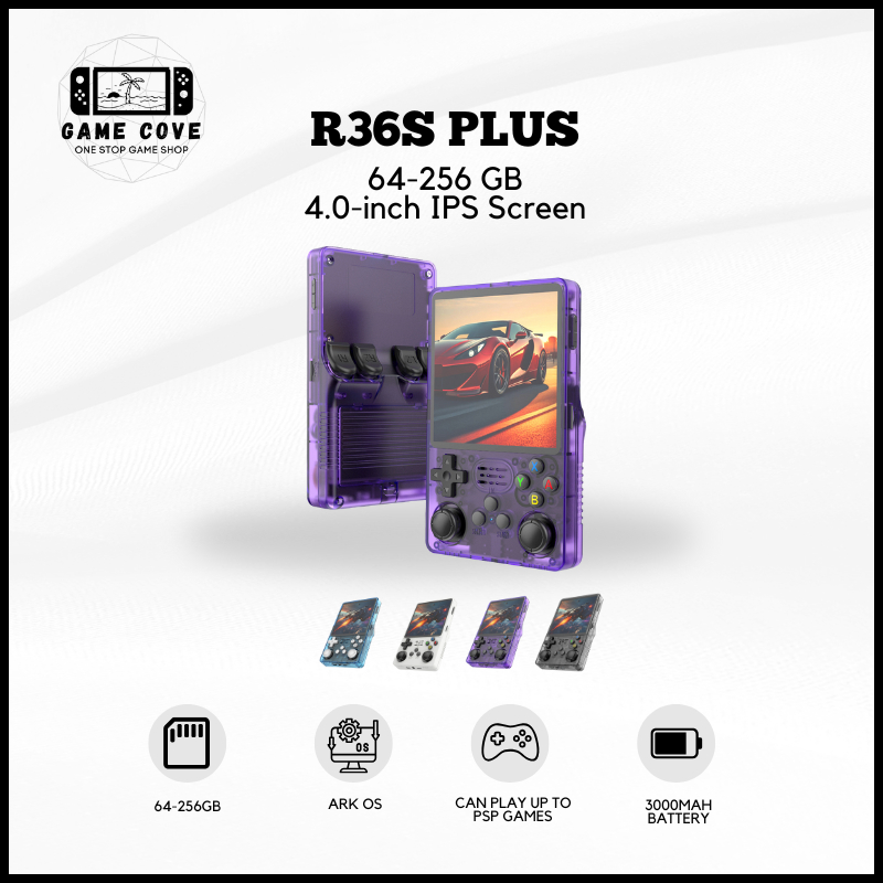 GameCove R36S Plus 4.0-Inch Retro Handheld Game Console | Shopee ...