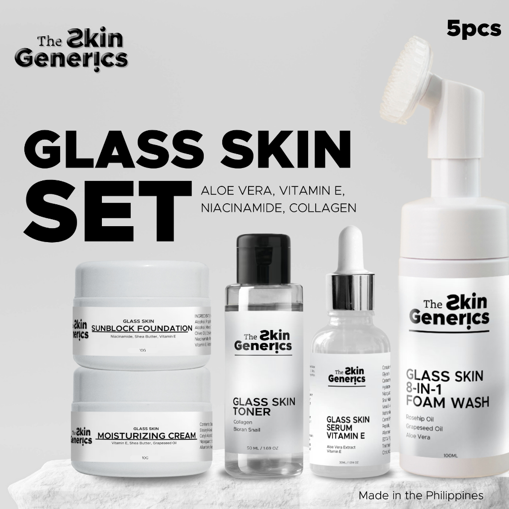 [ PREMIUM WHITENING + GLASS SKIN SET ] SkinGenerics 5PC Glass Skin Set ...