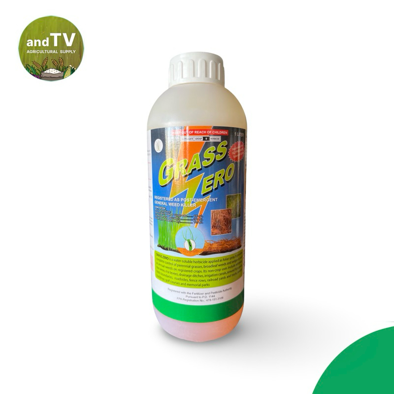GRASS ZERO Herbicide 1 Liter by Aries RNE ~ Glyphosate | Shopee Philippines