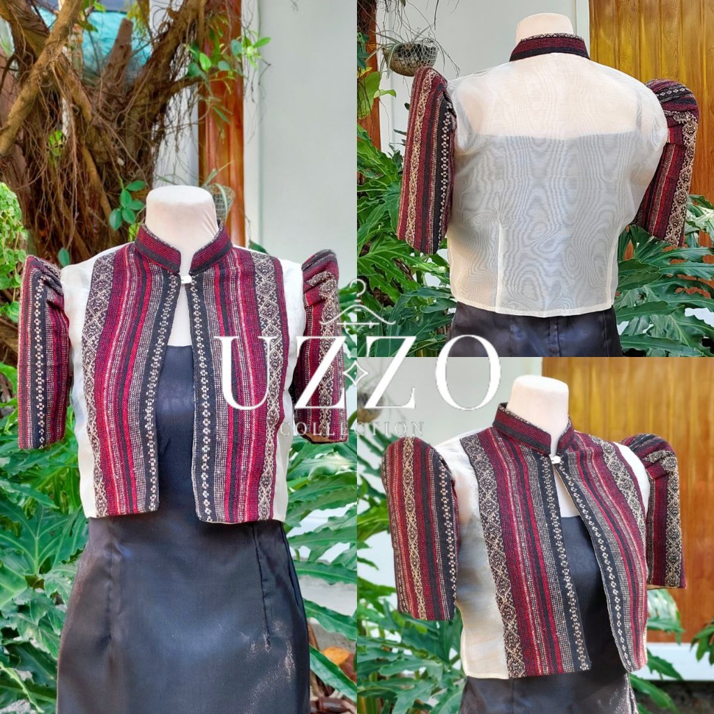 HABLON Mestiza Filipiniana Bolero Modern Batik Ethnic Woven Fabric ...