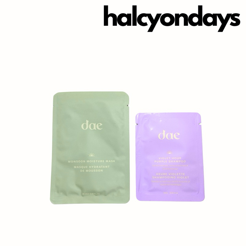 dae Hair Care Monsoon Moisture Mask/ Purple Shampoo (Sample Size ...