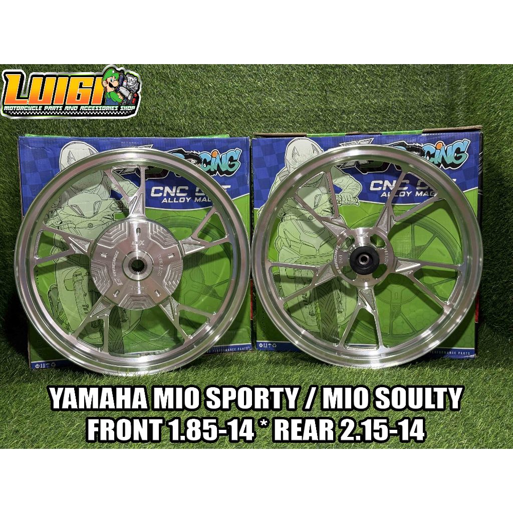 BOM RANGSIT CNC MAGS G-RACING 14s 5 SPOKES YAMAHA MIO SPORTY / MIO ...
