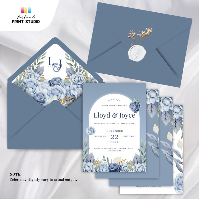 10pcs Set Invitation Printing with Envelop & Decor Wedding Debut ...