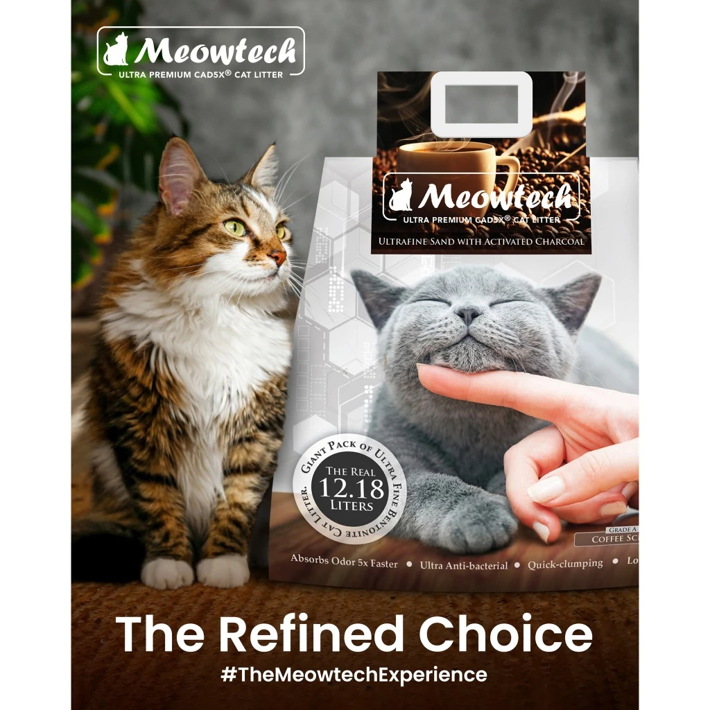 MEOWTECH SAND Bentonite Cat Litter 12.18L Ultra Premium | Shopee ...