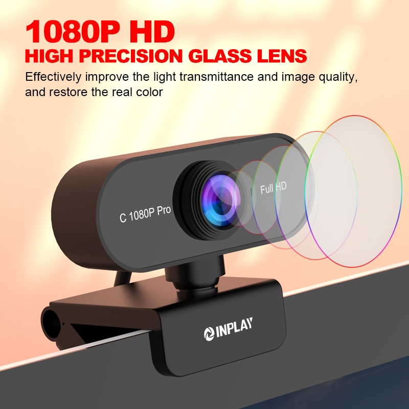 Inplay C1080PRO Web Camera HD 1080P USB 2.0 Port Hi-Speed With Mic Web ...