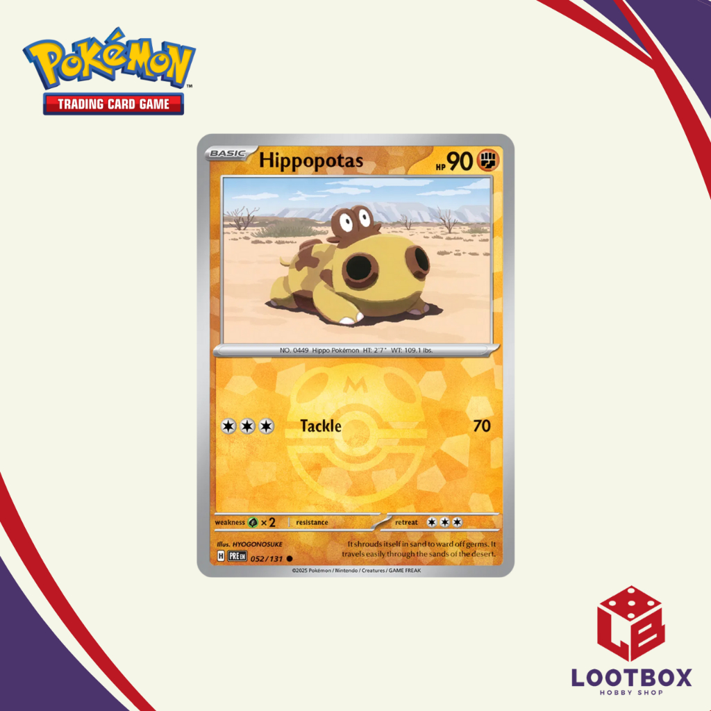 Pokemon Card Game: Hippopotas (Masterball) - Prismatic Evolutions ...